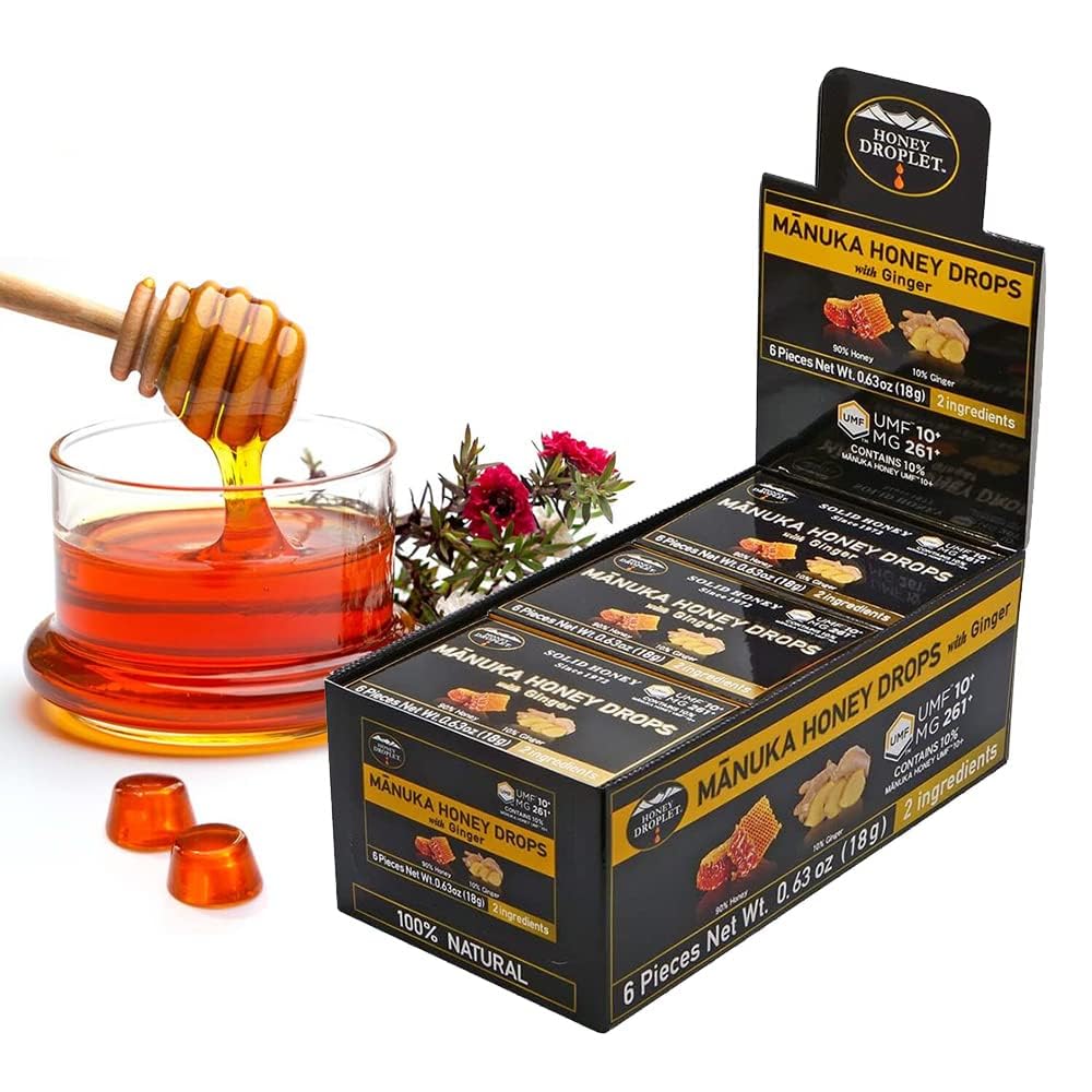 Amazon.com: HONEY DROPLET] UMF™10+ (MG 261+) 100% Manuka Honey Drops ...