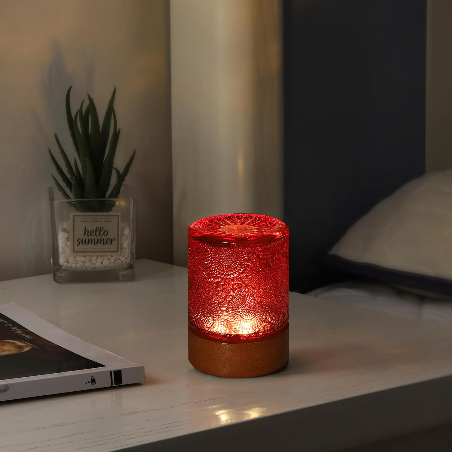 GZWANHANGMY Mini Soft Warm Light Lamp Battery Operated Portable Night ...