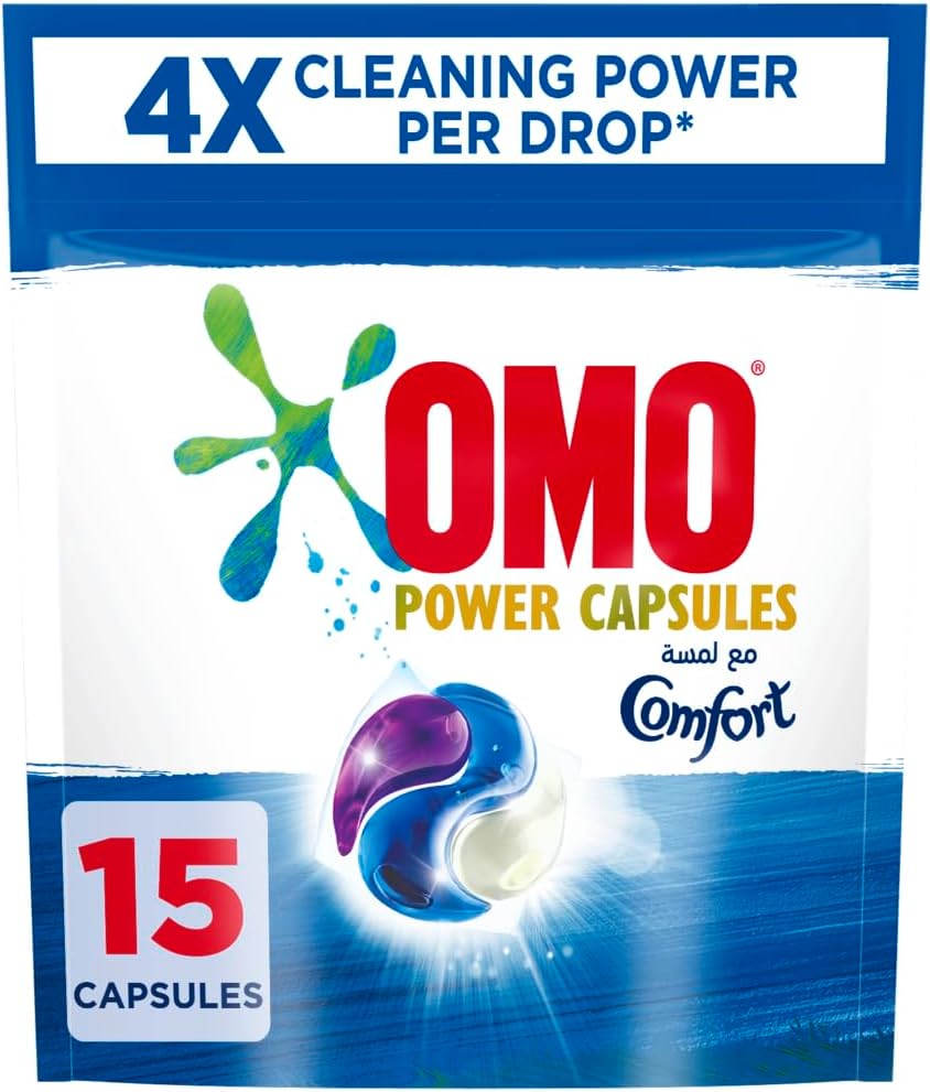 OMO 3-in-1 Power Capsules, with Touch of Comfort, for 4x cleaning power ...