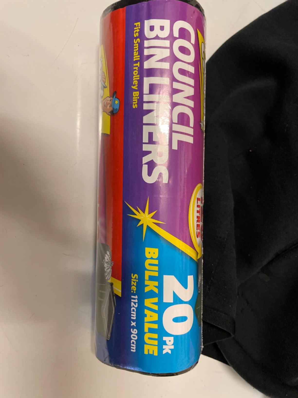 Mr Clean Council Bin Liners 20-Pieces, 120 Litre Capacity : Amazon.com ...