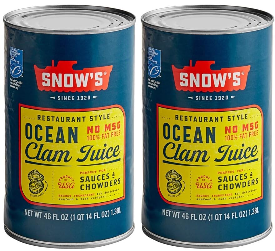 Amazon.com: Generic Snow's Ocean Clam Juice 46oz Can - 2 pack ...