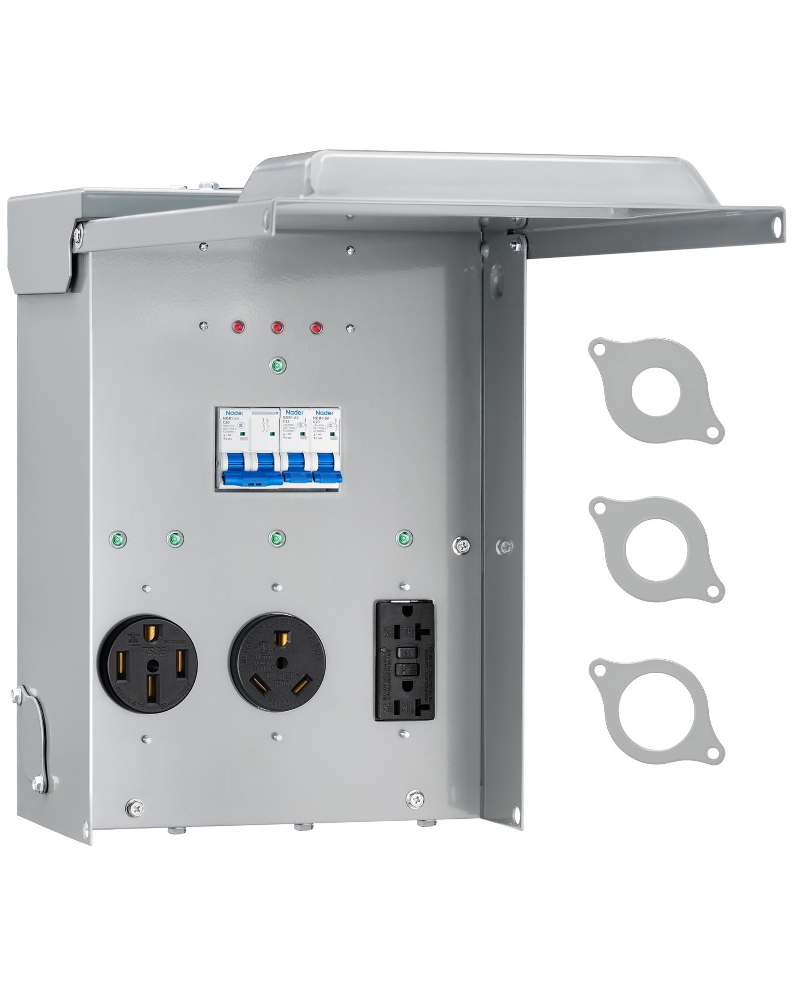 Amazon.com: SURAIELEC Temporary Power Outlet Panel with Surge Protector ...