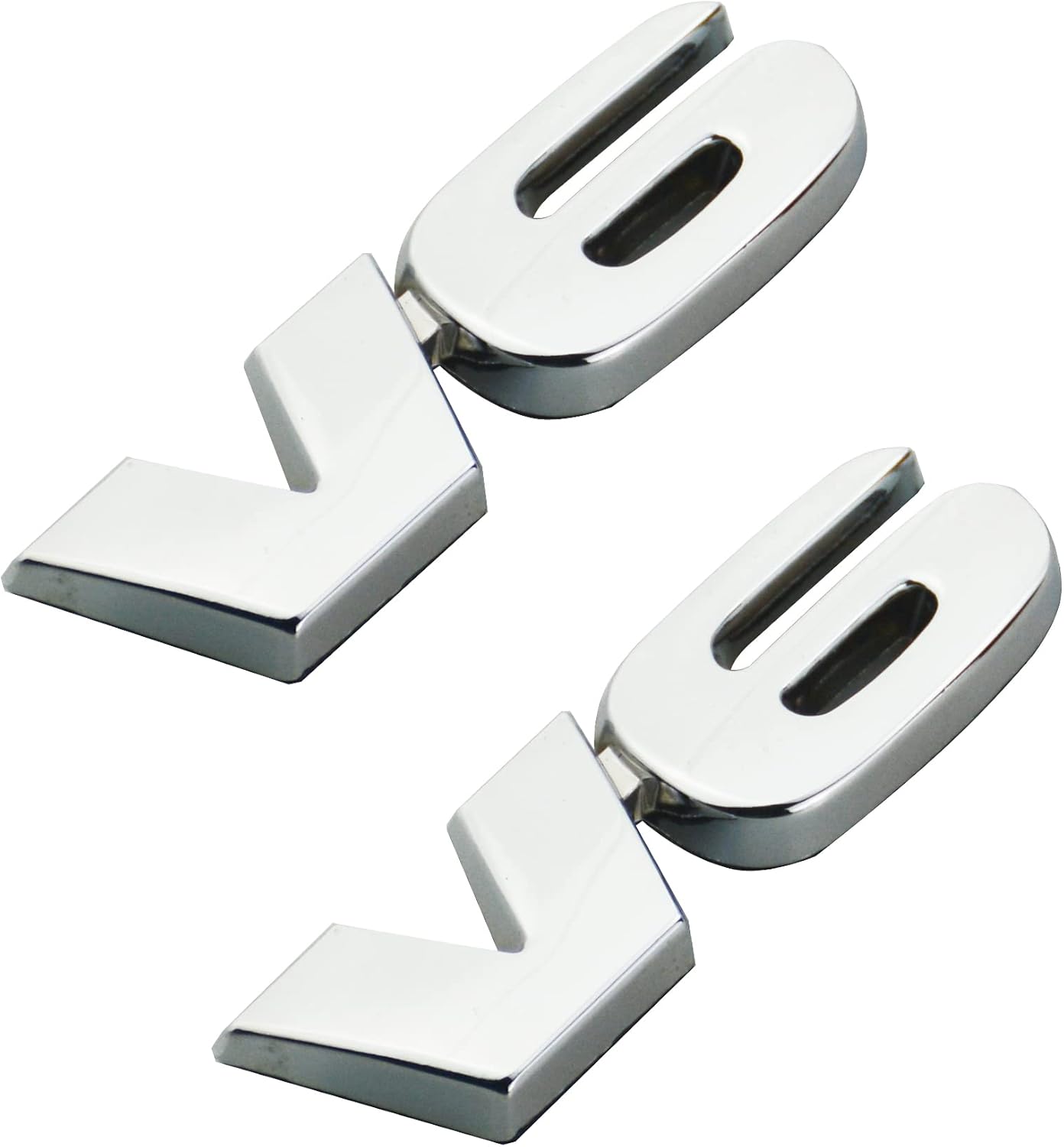 Amazon.com: 2X Metal V6 Emblem Fender Trunk Badge Sticker 3D Decal ...