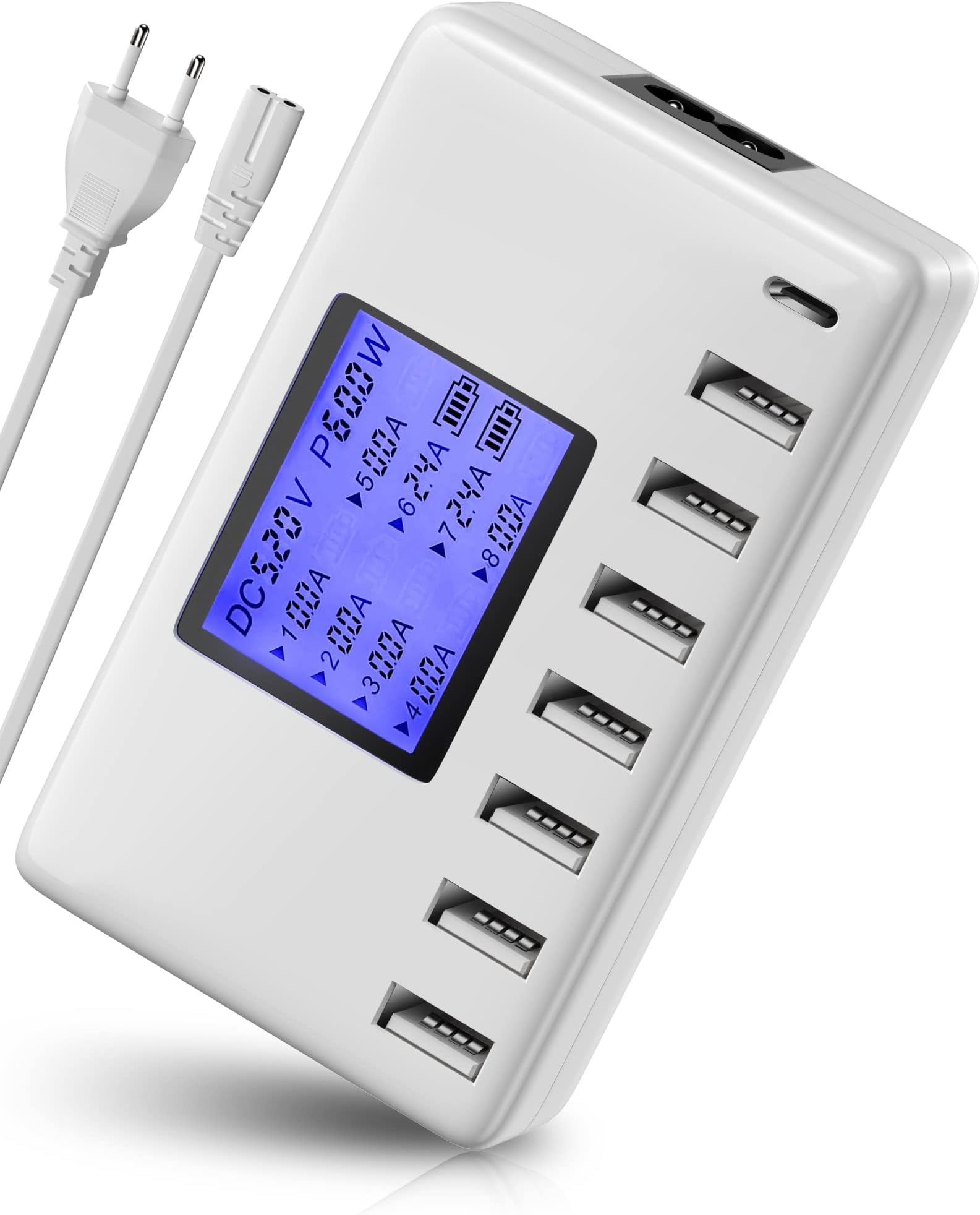 USB Ladegerät Mehrfach, Rsydmny 50W USB Ladegerät 8-Port Multi USB ...