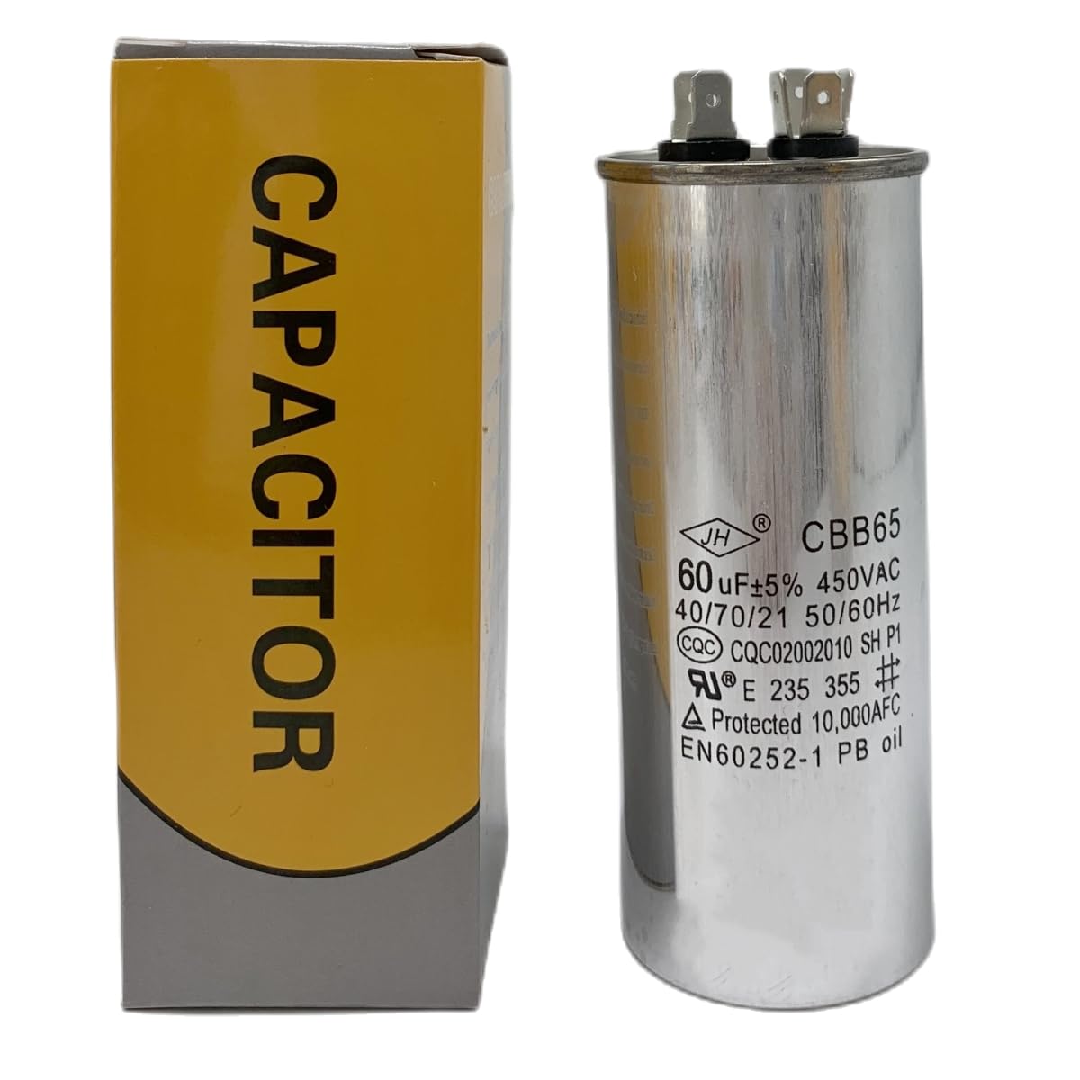 Snapklik.com : 60uF 60MFD 5% 370V/440VAC CBB65 Dual Run Circular Start ...