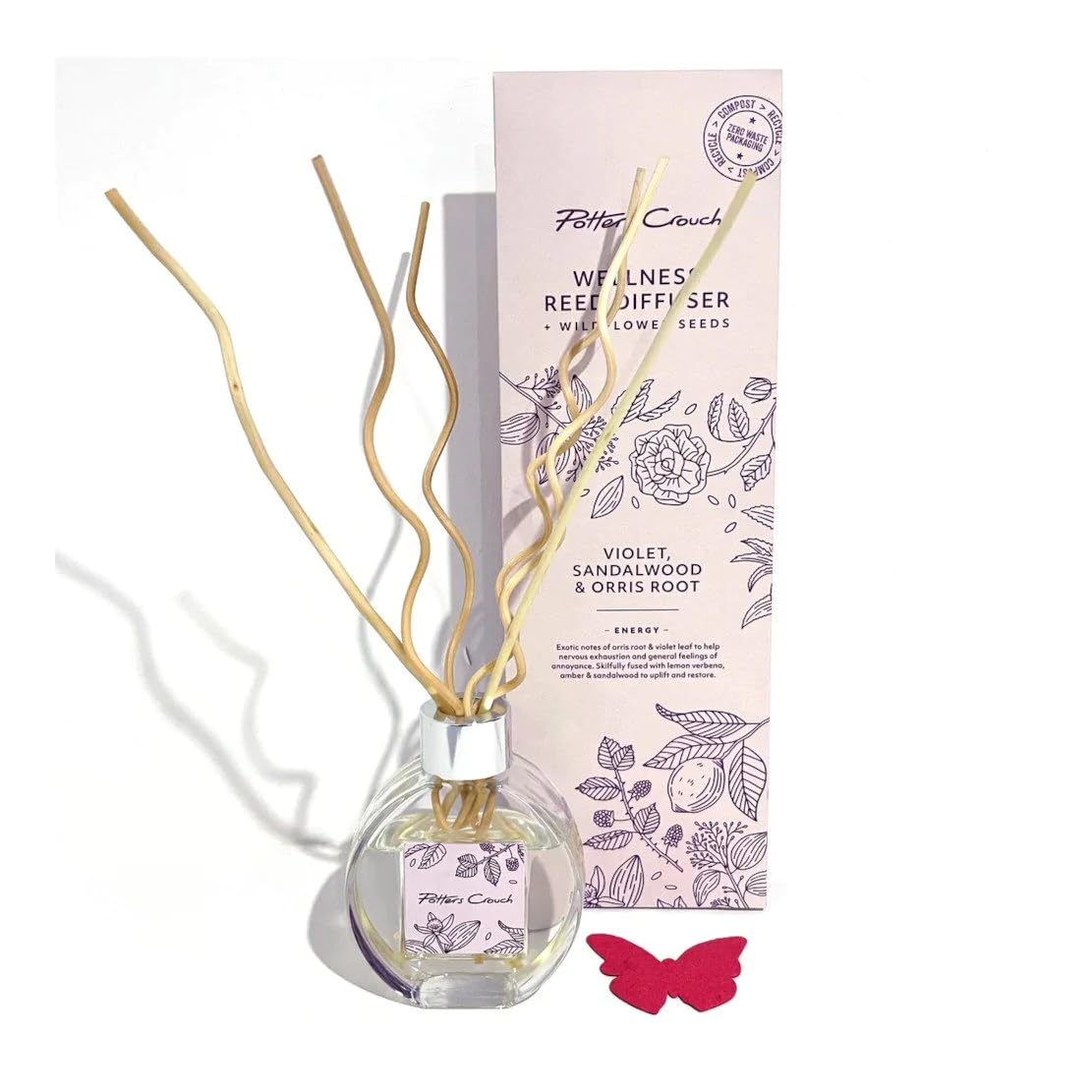 Potters Crouch Wellness Reed Diffuser - Violet, Sandalwood & Orris Root ...