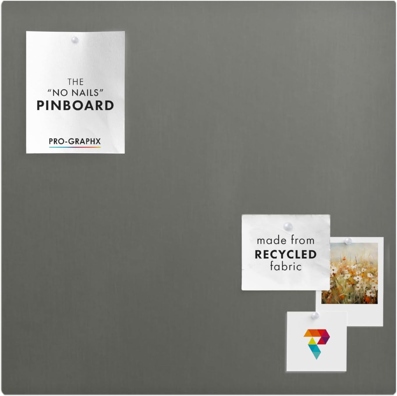 Amazon.com : Fabric Bulletin Board Pinboard for Walls Thick & Stylish ...