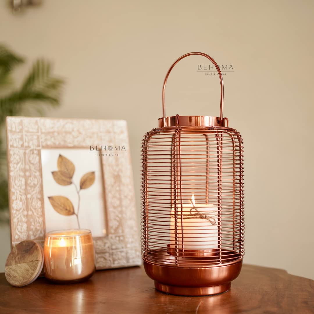Lantern Table Top Wire Holders Candle Holder Wire Lantern | Oval