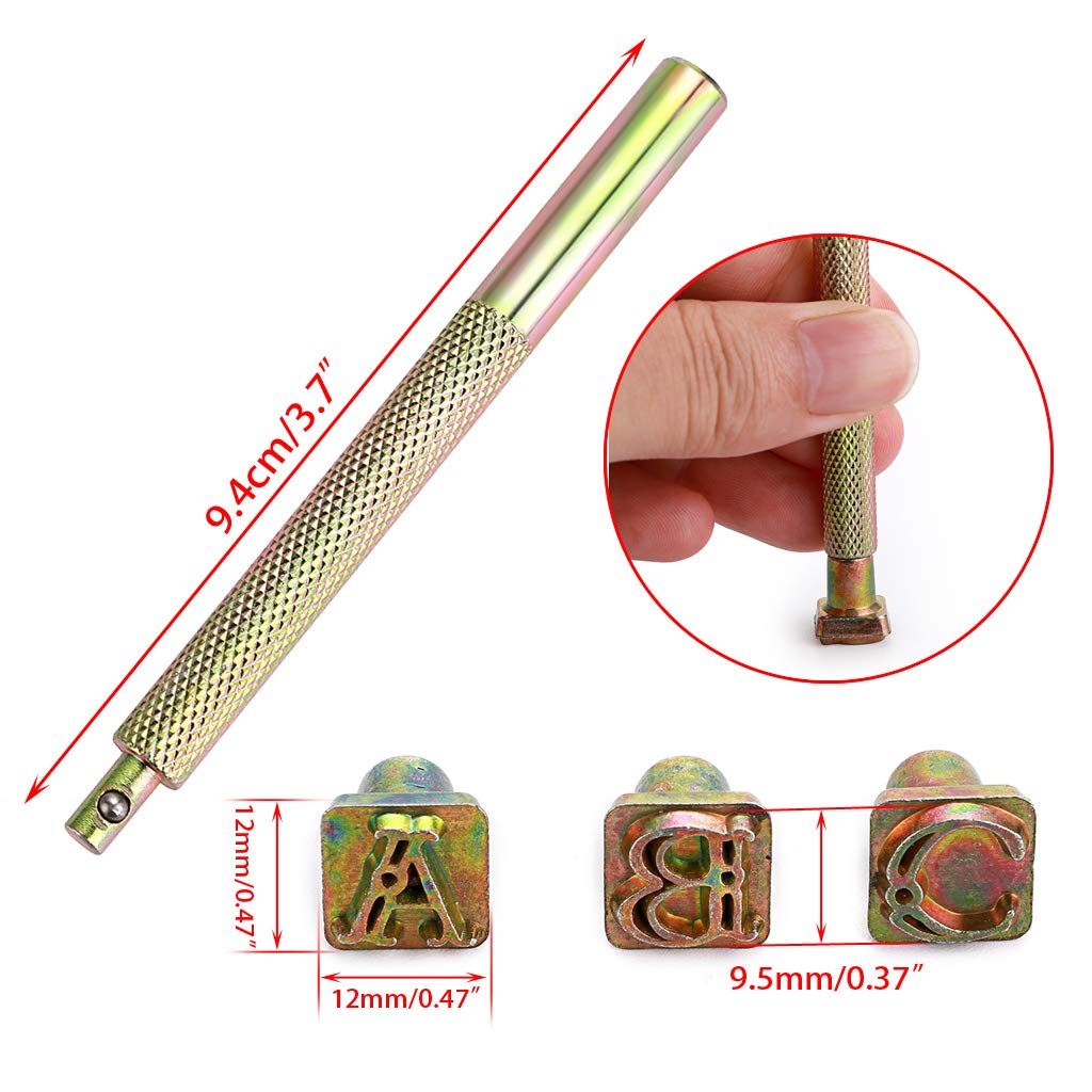 Snapklik.com : OwnMy Capital Letters Stamp Set, 3/8” / 9.5mm Alphabet ...