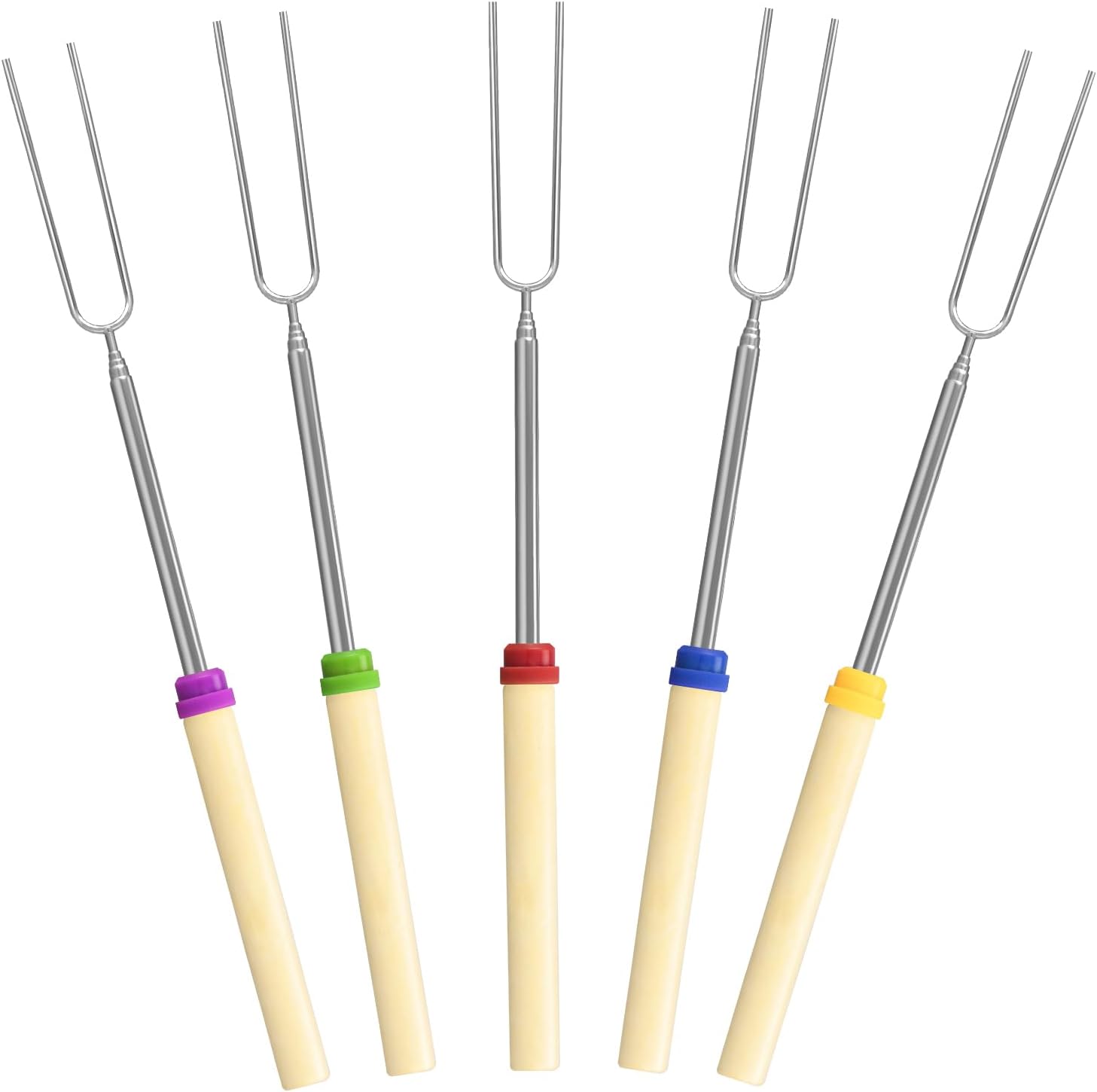 Amazon.com : 5/8/12/24 Pack Marshmallow Roasting Sticks Set, Extendable ...