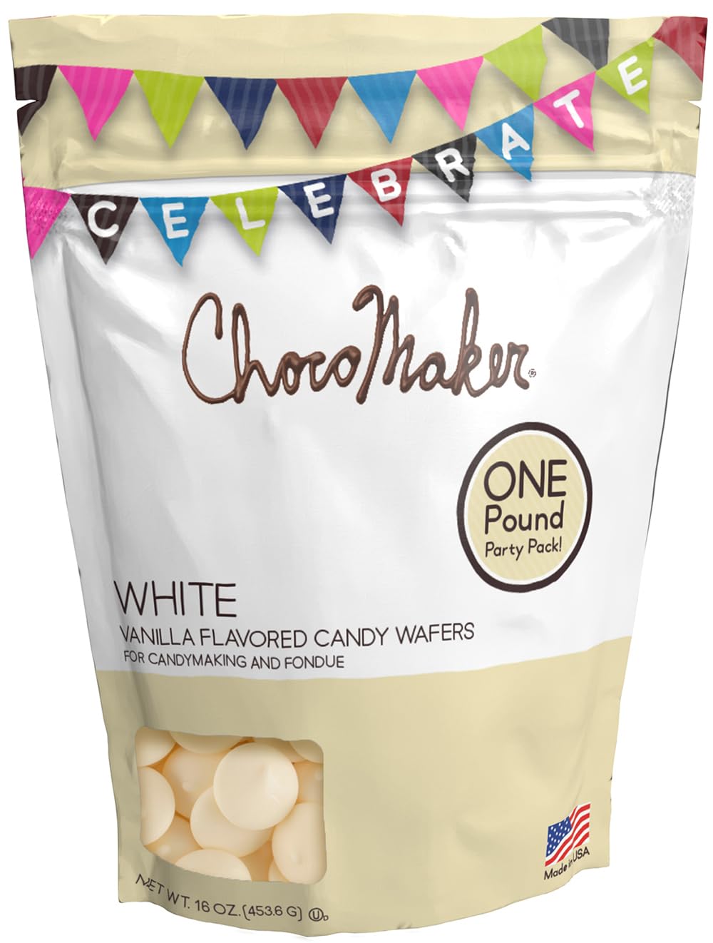Amazon.com : Chocomaker White Vanilla Flavored Candy Wafers, 1 Pound ...