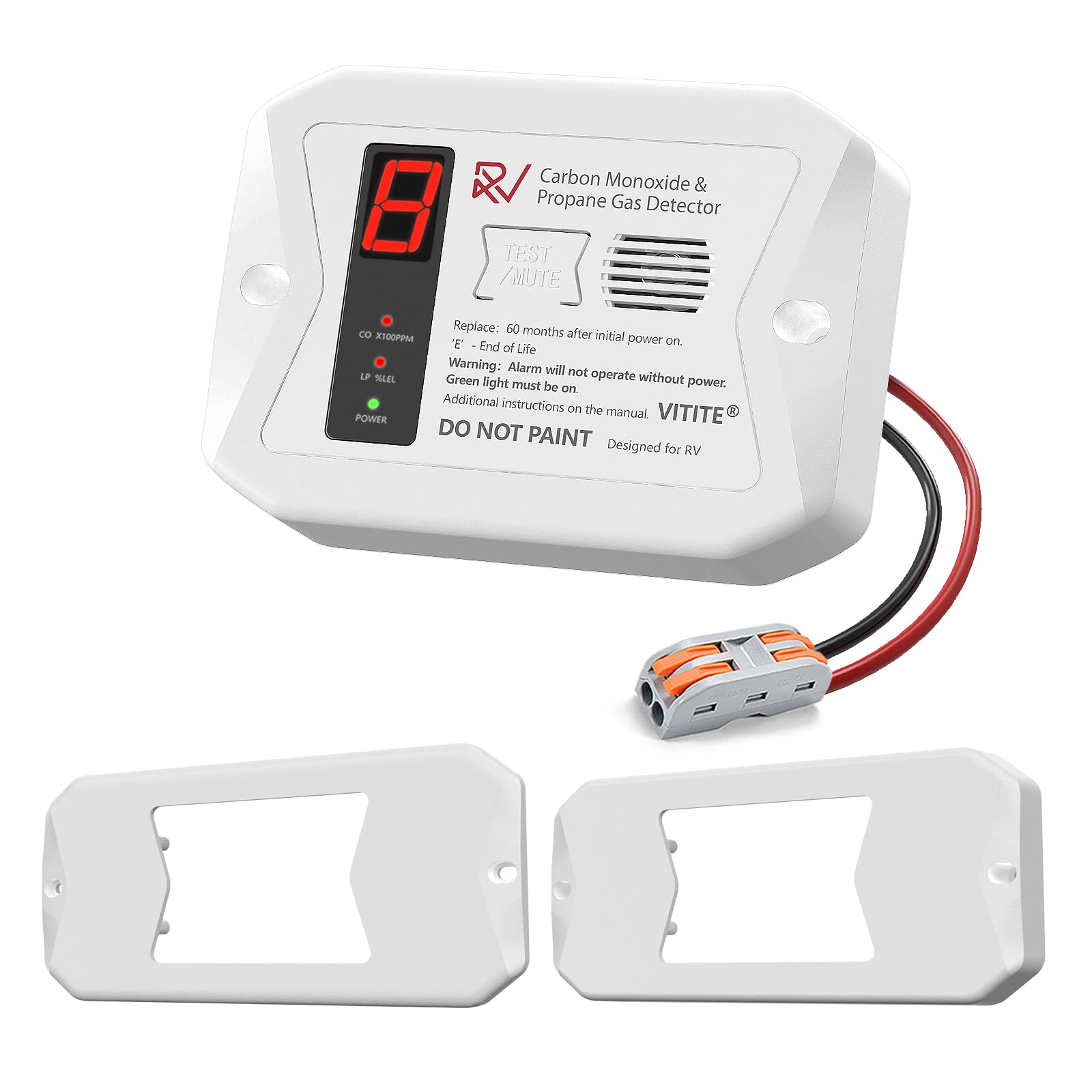 RV Carbon Monoxide Detector, VITITE RV Carbon Monoxide & Propane ...