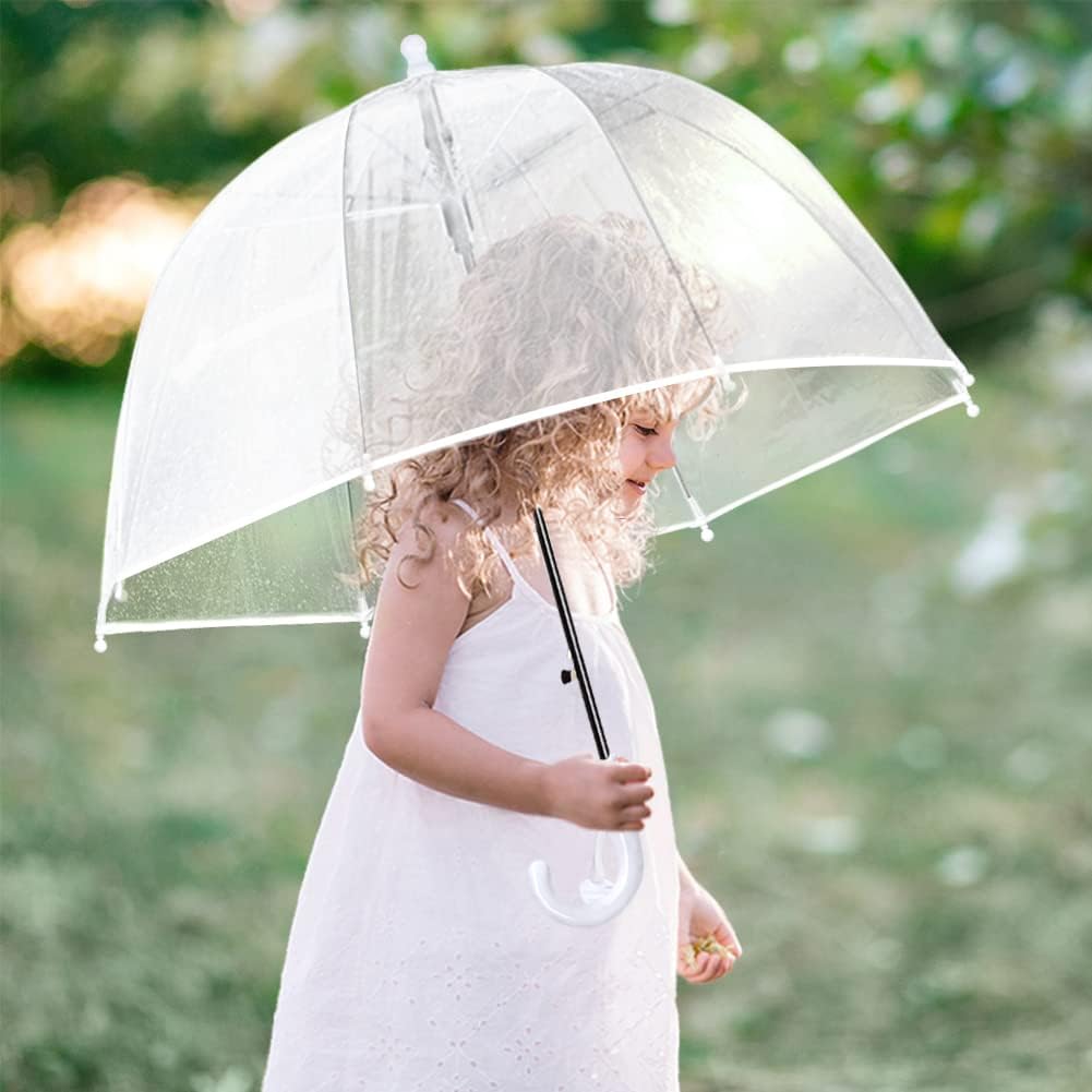 Amazon.com: Clear Bubble Umbrella with Windproof Dome - Transparent ...