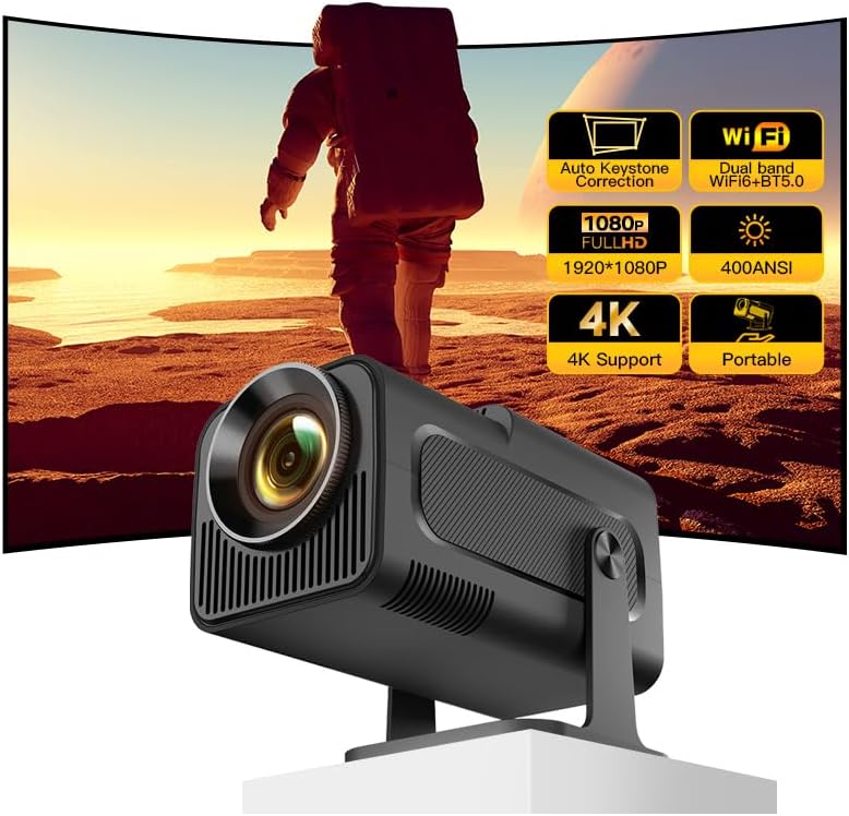 Amazon.com: Mini Projector, Magcubic HY320 Native 1080P Wired Bluetooth ...