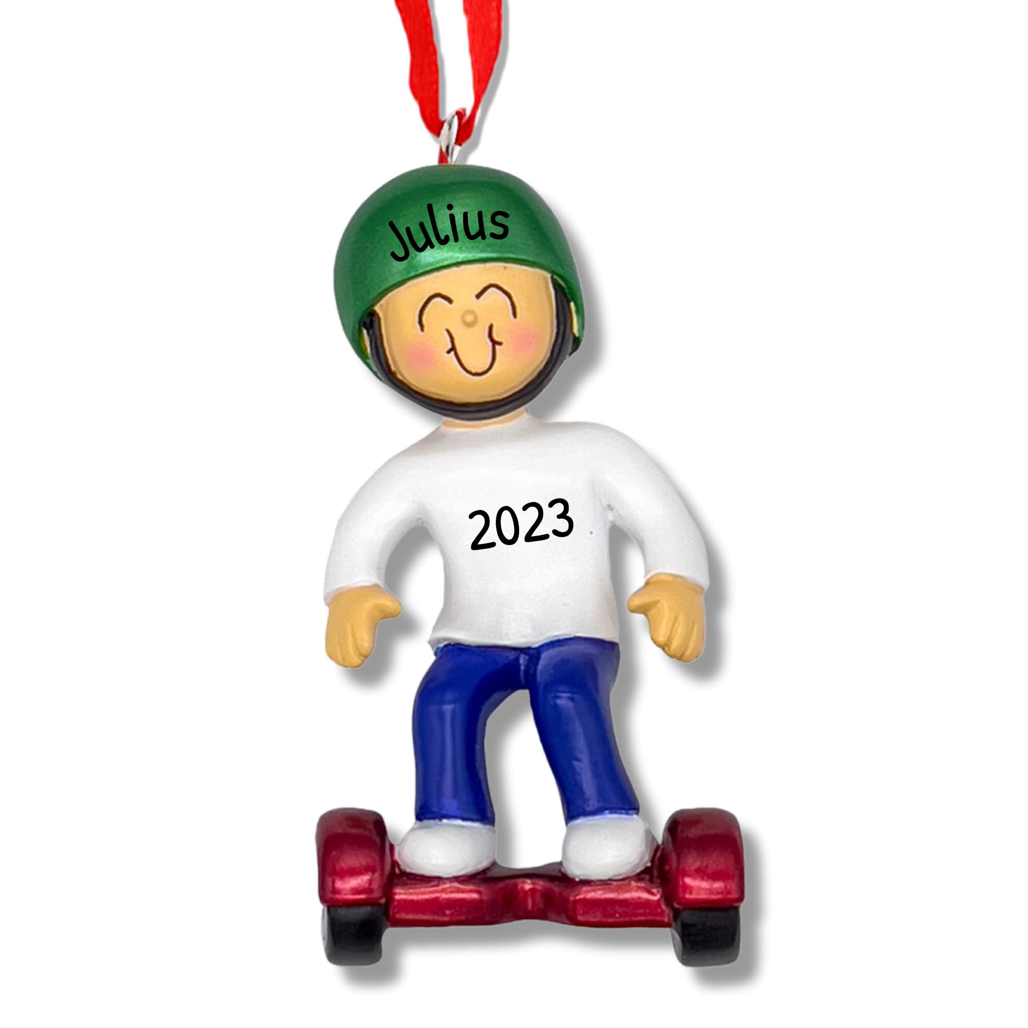 Amazon.com: Ornaments by Elves - Personalized Hoverboard: Male ...