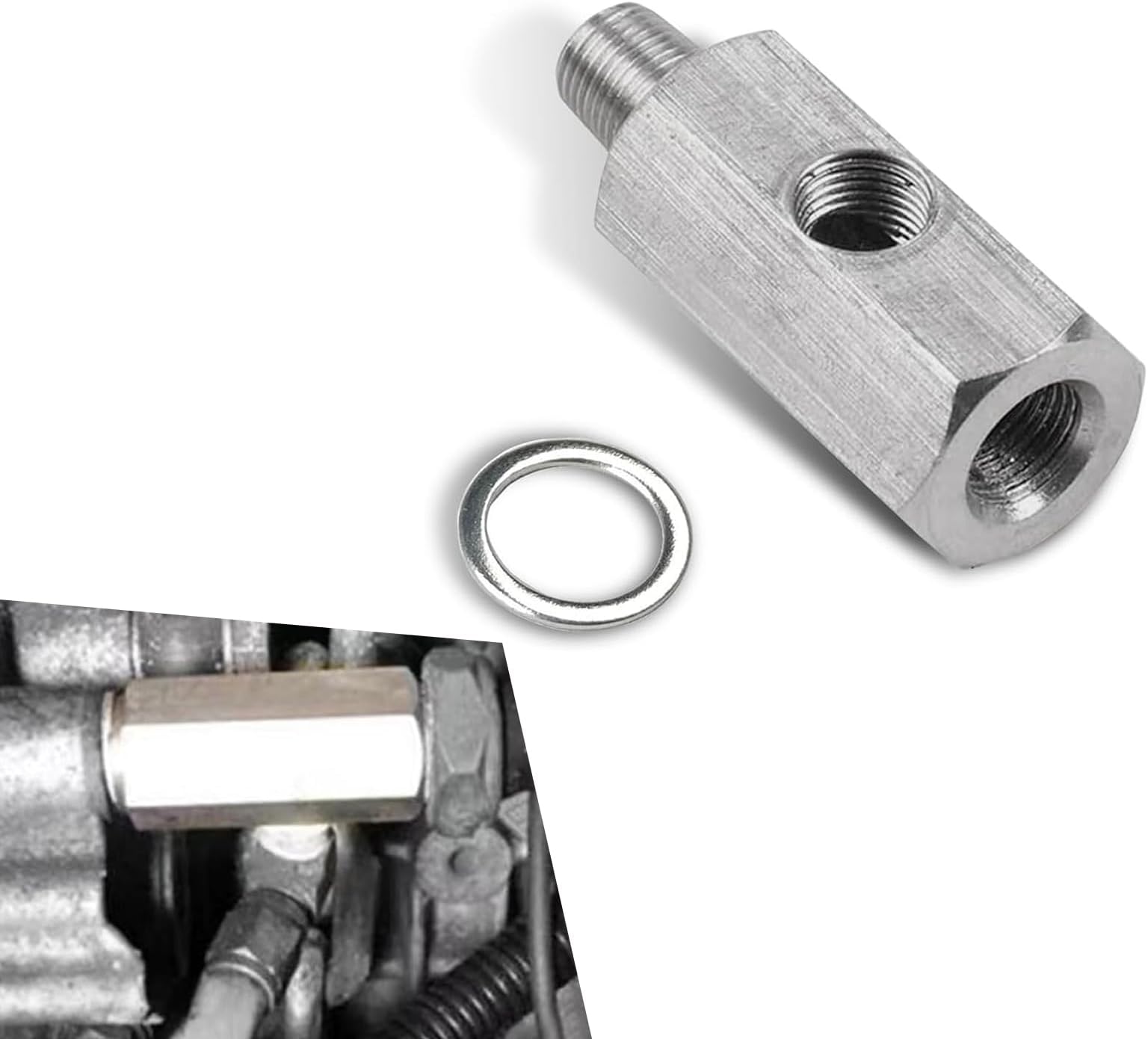 Amazon.com: Nowkont 1 PC Car Oil Pressure Sensor Connector, 1/8" BSPT ...