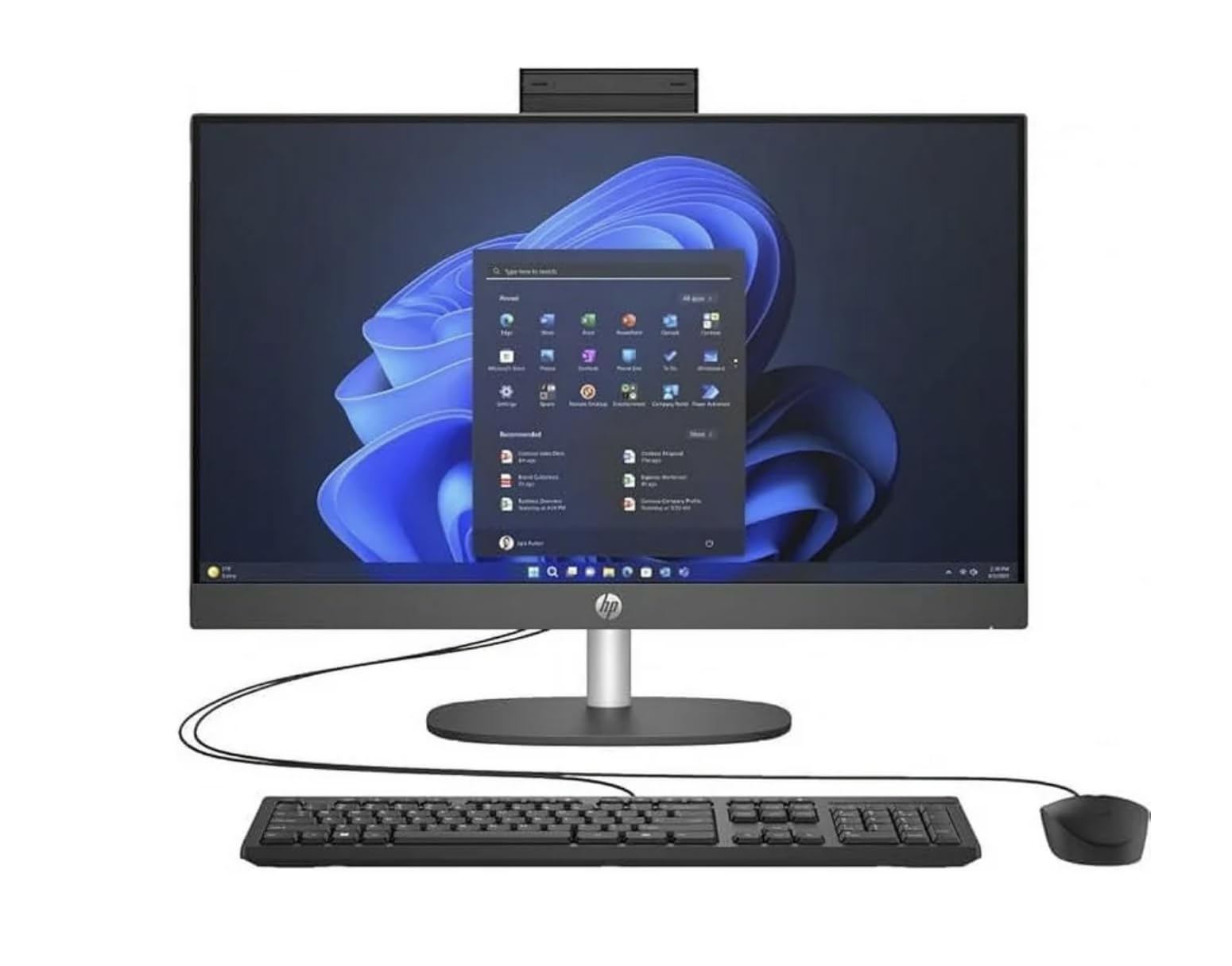 HP ProOne 245 G10 All-in-One 23.8", AMD Athlon Silver 7120U, 4GB Ram, 128GB SSD, Windows 11 Home ...