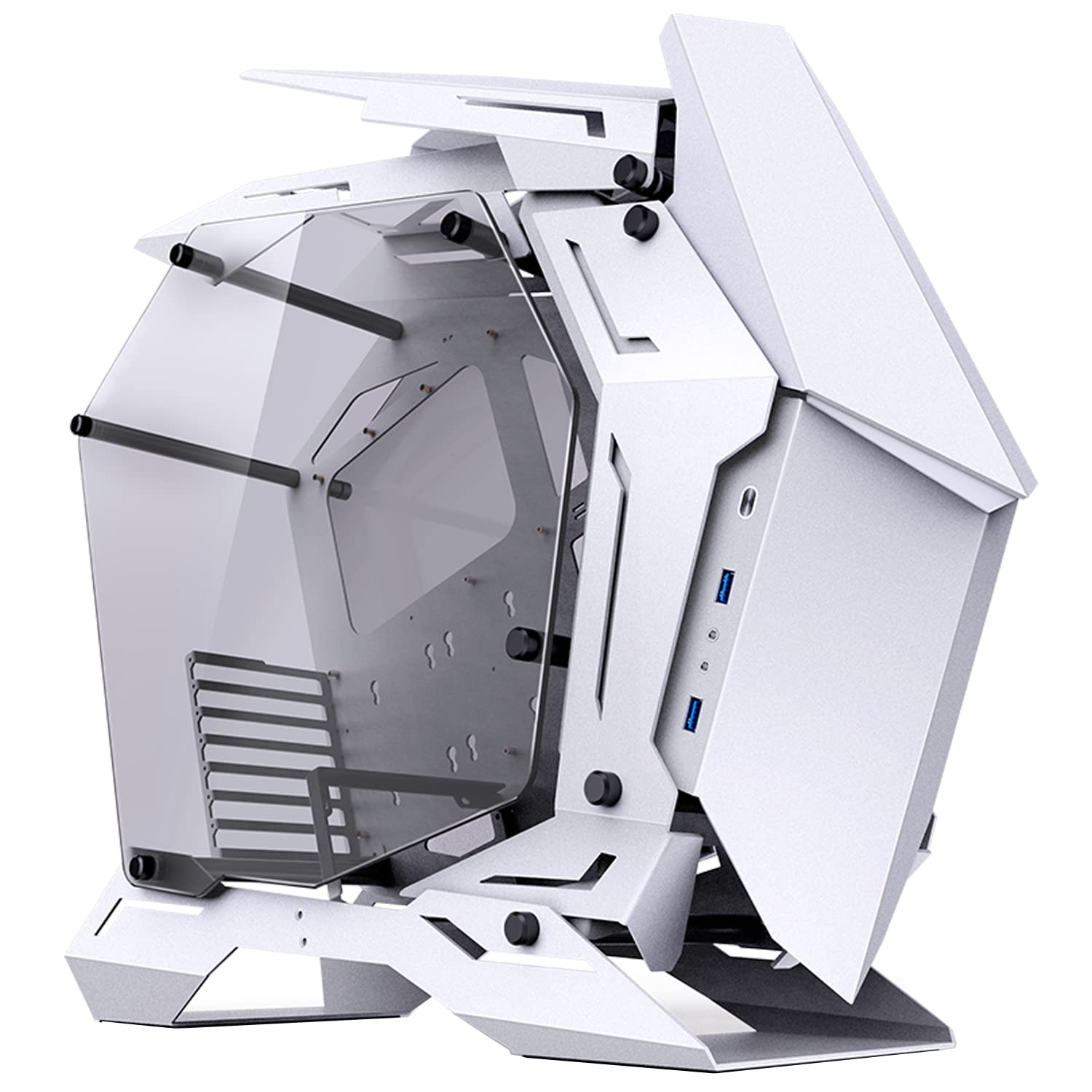 Snapklik.com : JONSBO MOD3 White Open Type ATX Mid Tower Gaming Computer Case, E-Sports Players ...