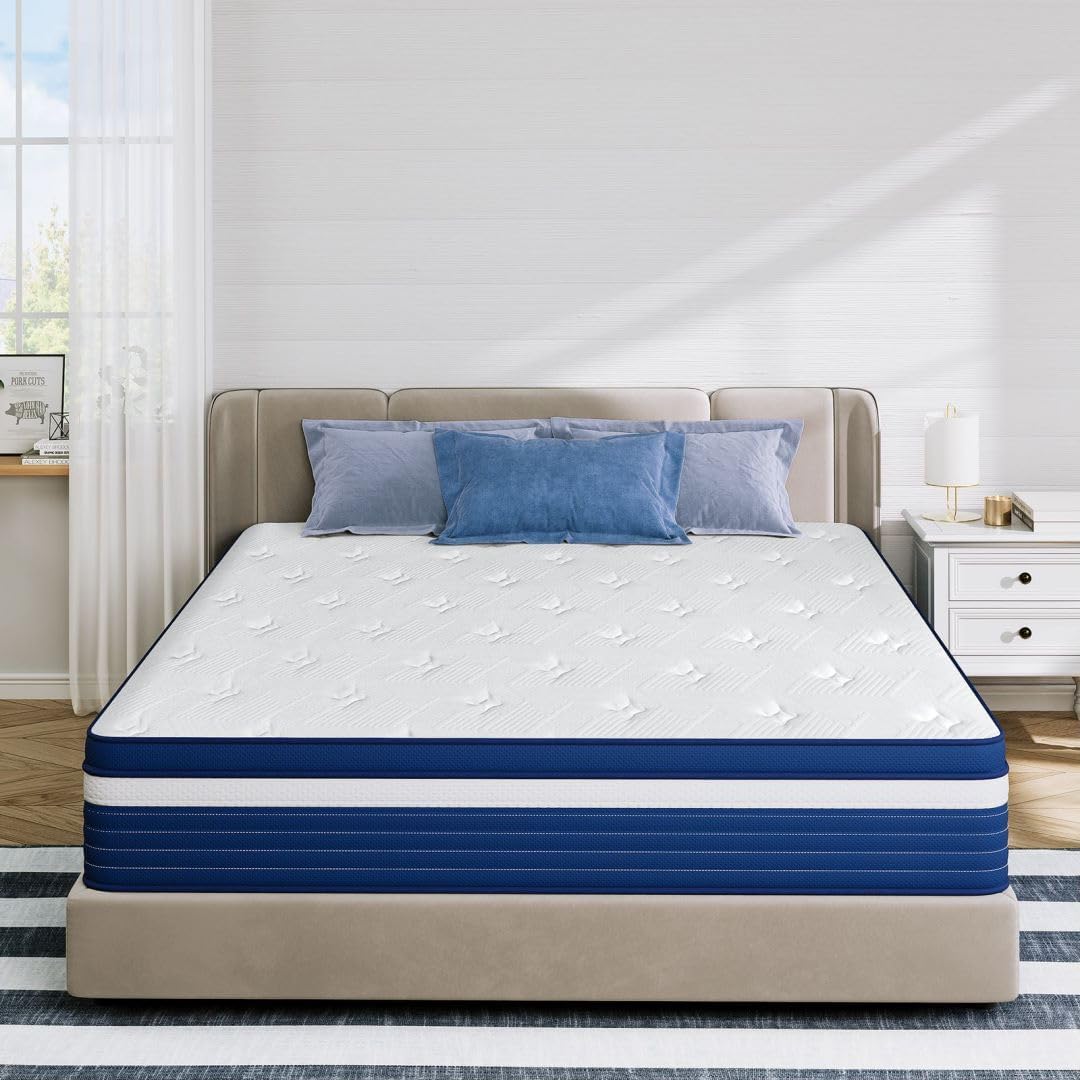 Amazon.com: SUAYEA King Mattress 10 Inch, King Size Mattress in a Box ...