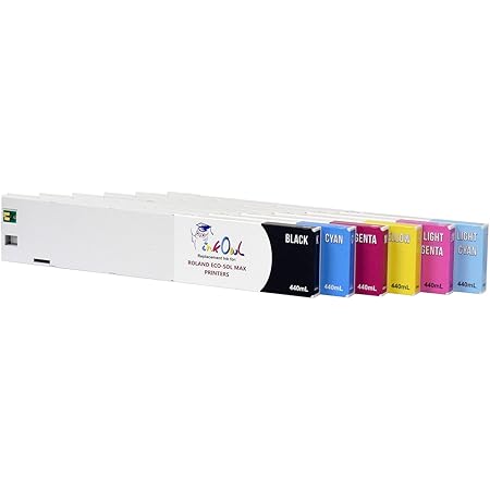 Amazon.com: InkOwl Compatible Ink Cartridge Replacement for Roland ECO ...