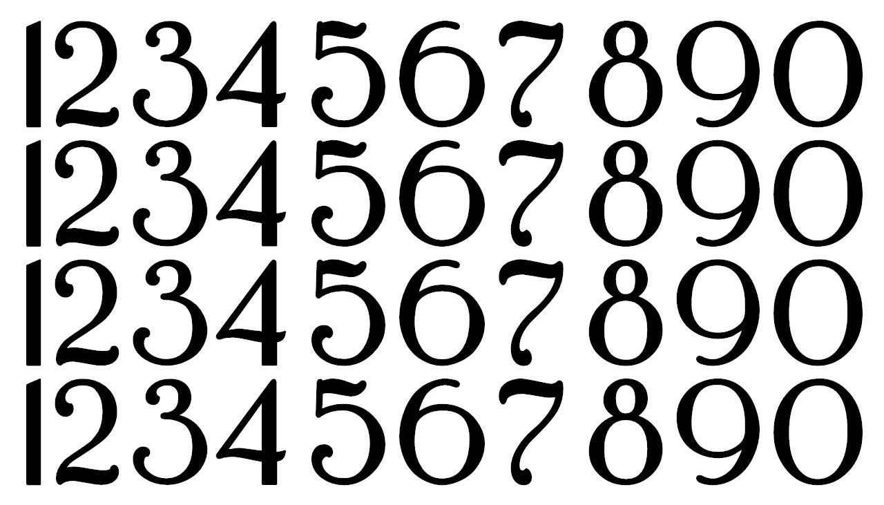 Amazon.com: Victorian Mailbox Numbers (2 inch, Black) : Tools & Home ...