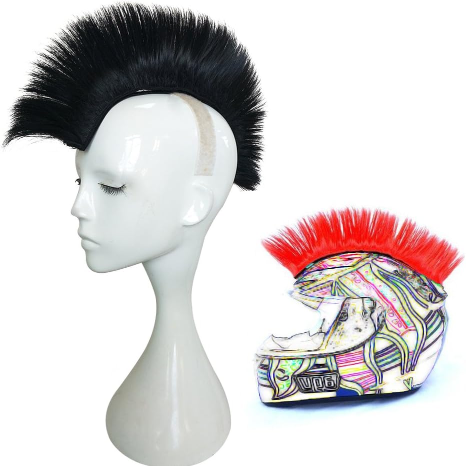 Amazon.com: 3T-SISTER Helmet Mohawk Wig Adhesive Mohawk for Motorcycle ...