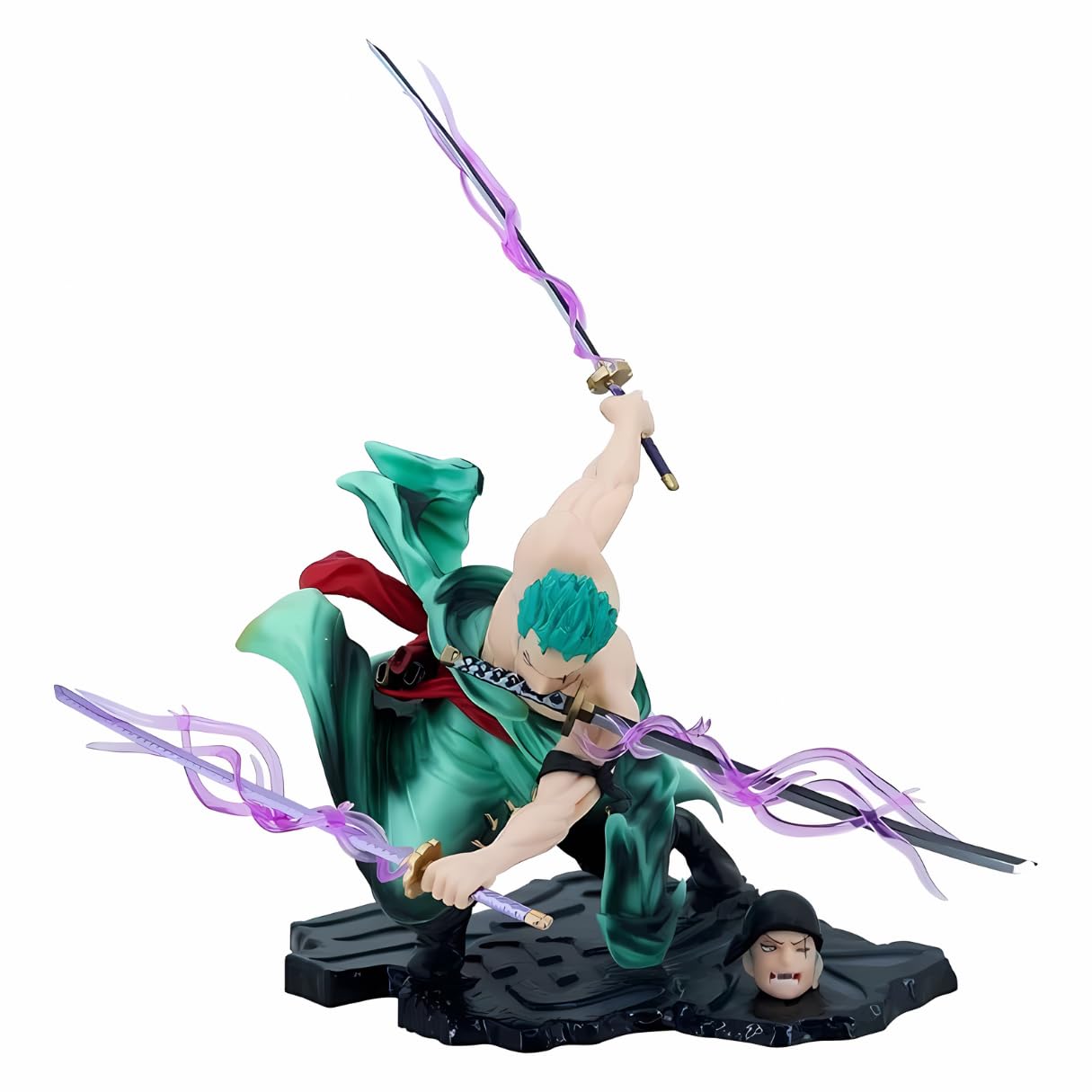 Buy Realmkart Zoro Action Figure Three Style with Replaceable Heads One ...