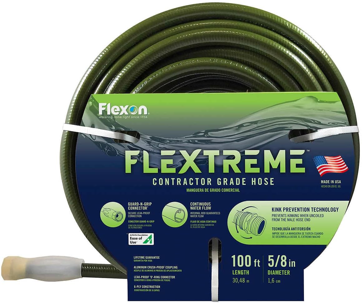 Flexon Flextreme Tuyau de qualité entrepreneur 30,5 m 1,6 cm : Amazon ...
