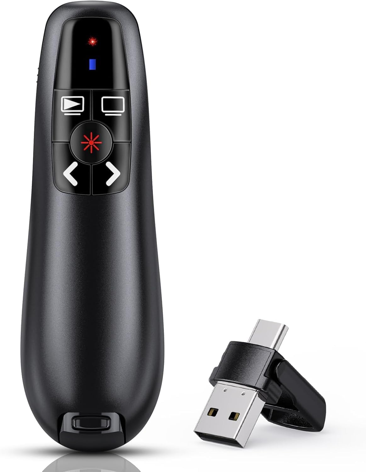 Logitech R500 Laser Presentation Remote Clicker with Dual Connectivity ...