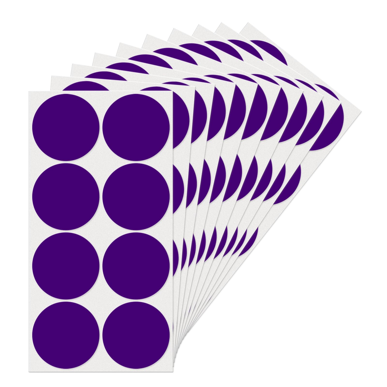 Snapklik.com : YIKIADA Purple Dot Stickers 2 Inches Round Sticker