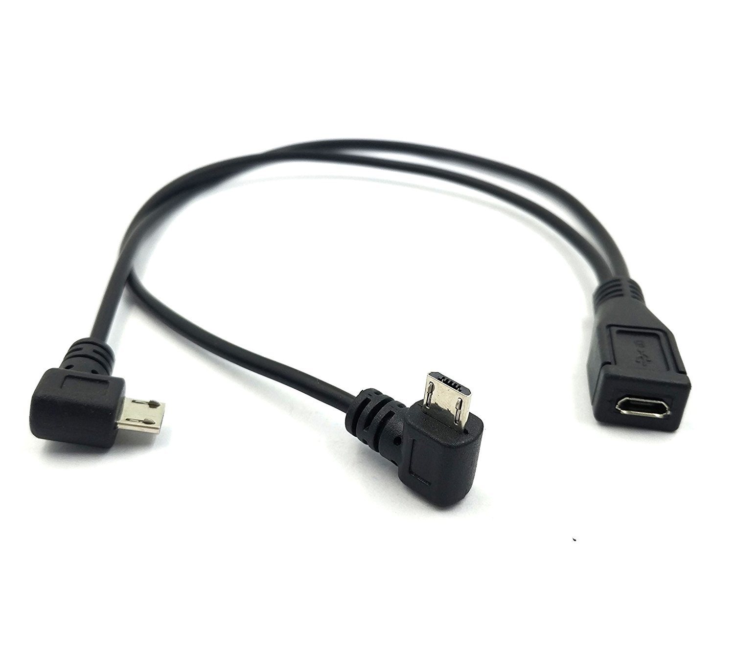 Duttek Micro USB 1 to 2 Y Splitter Cable, 25CM/10inch Micro USB Female ...