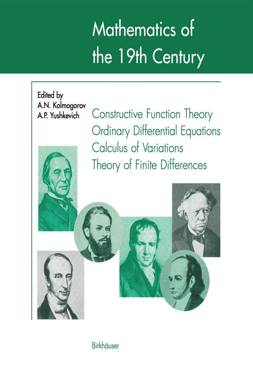 Mathematics of the 19th Century: Function Theory According to Chebyshev ...