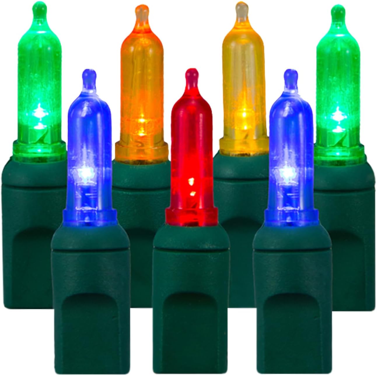 25 Ft Multicolor Christmas Light String with C9 Light Bulbs - Indoor ...