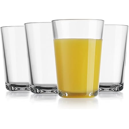 Amazon.com | Libbey Heavy Base Juice Glasses, Set of 4: Mixed Drinkware ...