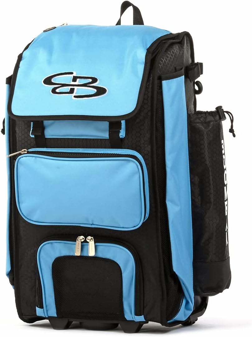Amazon.com : Boombah Catchers Superpack Hybrid Rolling Bat Bag - Black ...