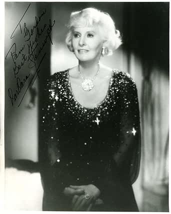 BARBARA STANWYCK Hand Signed COA 8x10 Photo Autograph Authentic - PSA ...