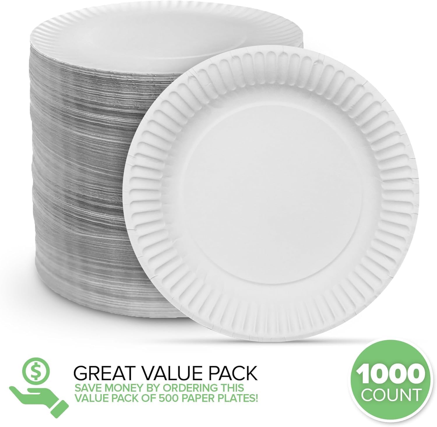 Disposable Paper Plates 1000 Disposable White Square Paper Plates ...