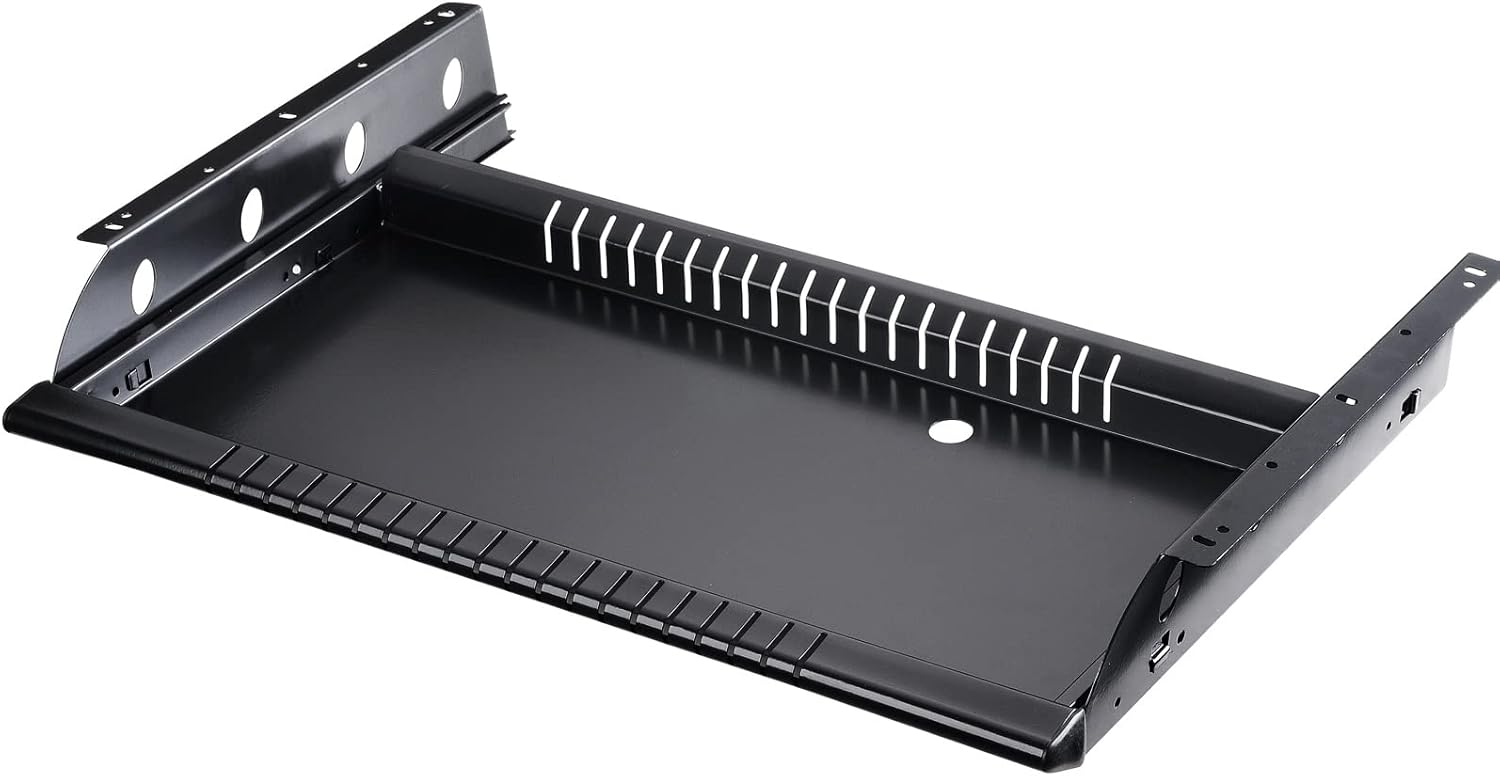 Amazon.com : Under-Desk Keyboard Tray, Easy-Glide Sliding Under-Counter ...