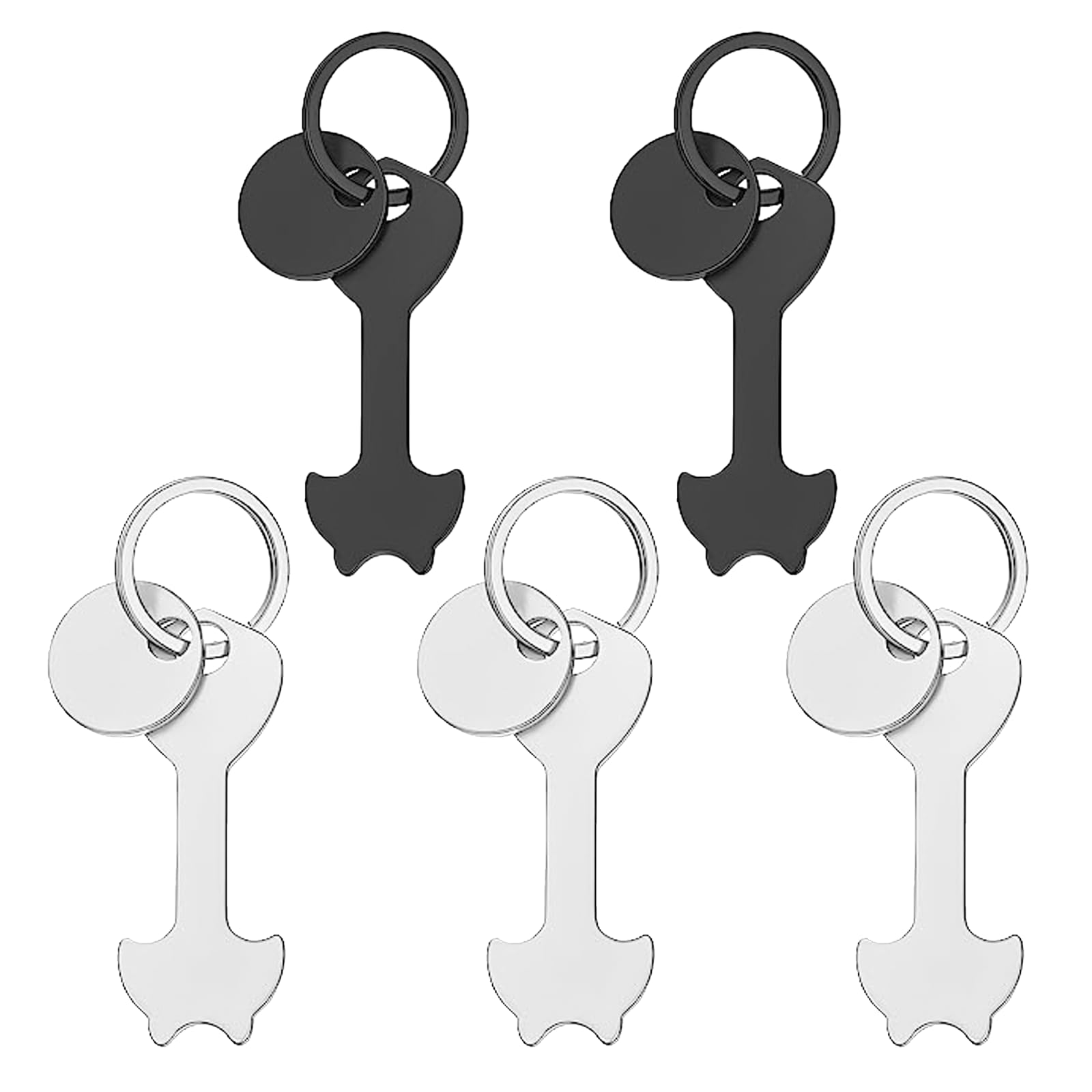 Neyared 5PCS Trolley Key Release Tool, Trolly Coin for Supermarket Cart ...