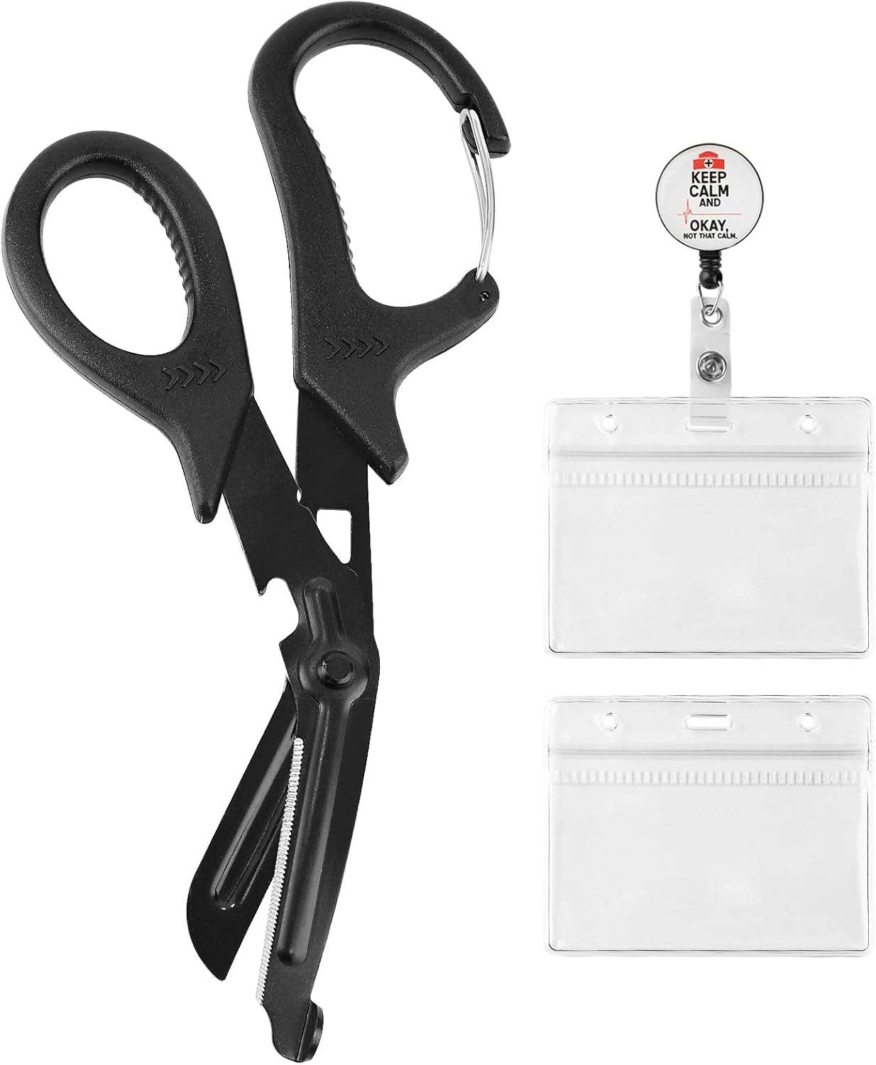 Amazon.com: Medical Scissors with Carabiner 7.5" Bandage Scissors ...