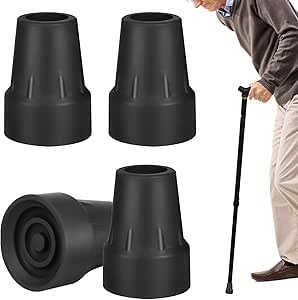 Amazon.com: 4 Pack Walking Cane Tips 3/4 Inch Crutch Tips Heavy Duty ...