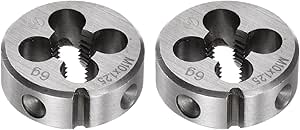Amazon.com: uxcell 2pcs Round Threading Dies, Metric M10 x 1.25 Thread ...