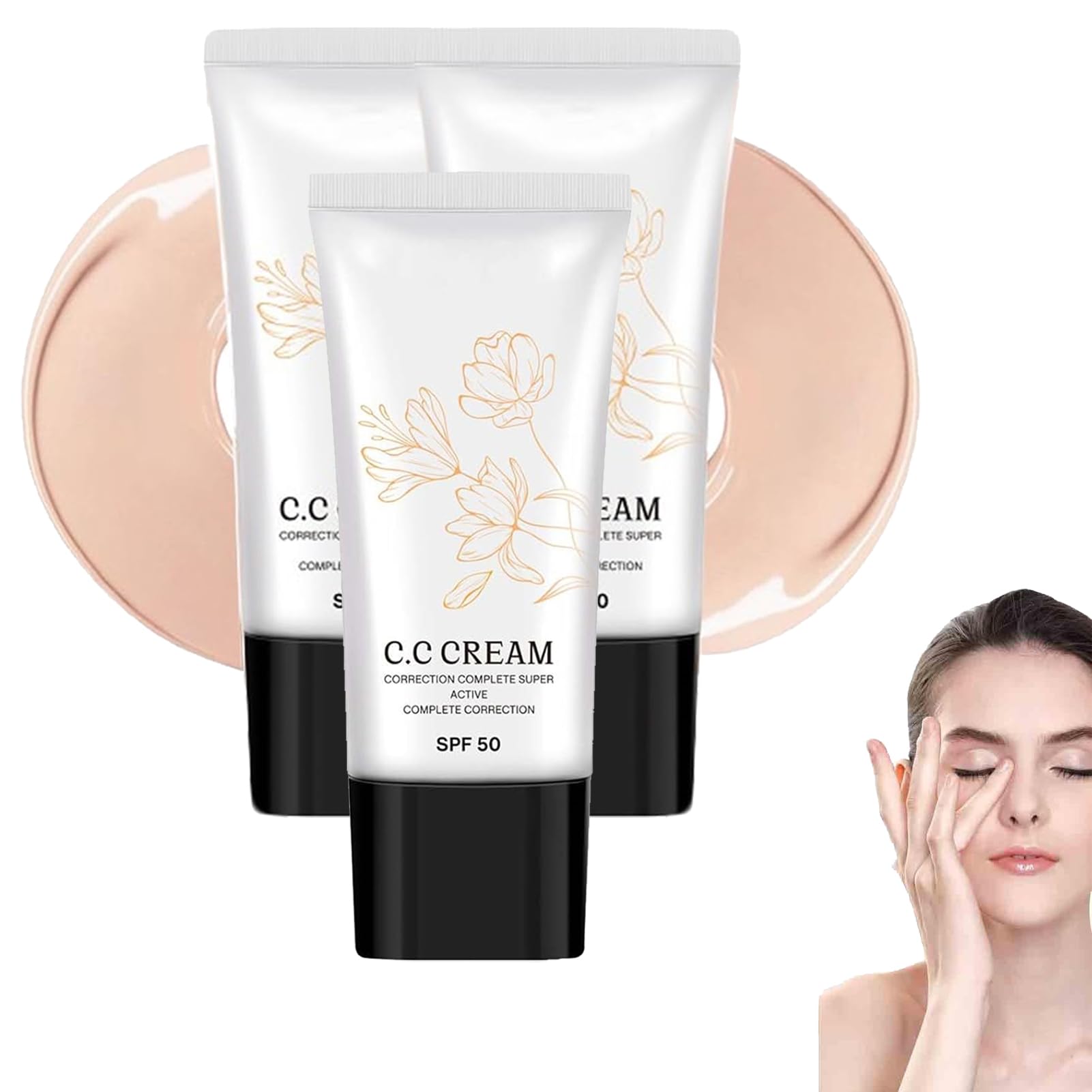 Amazon.com: Korean Color Changing CC Cream, Korean CC Cream With Spf 50 ...