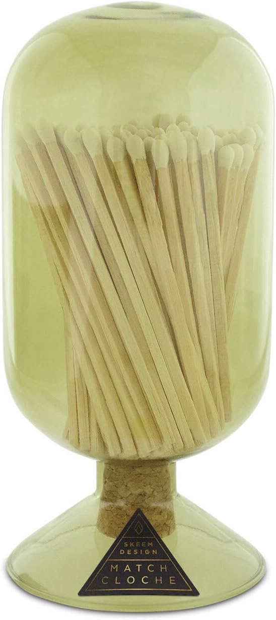 Amazon.com: Skeem Glass Match Cloche with Striker - Moss - Includes 120 ...
