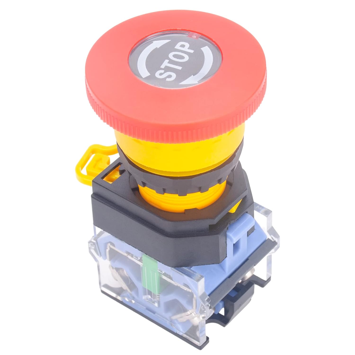 Emergency Stop Button 10 Amp 22mm Latching Push Button Switch, Mushroom ...
