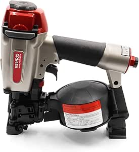 TIEOAXFT Roofing Nail Gun CRN45A Big Cap Coil Nailer for 19-45mm Roof ...