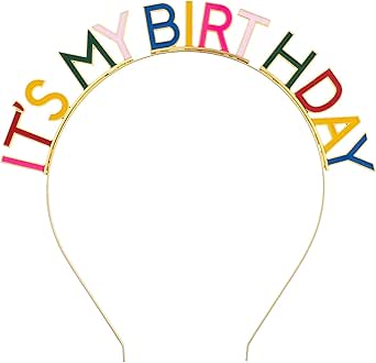 Amazon.com: ZEYIYER It's My Birthday Headband Happy Birthday Head Band ...