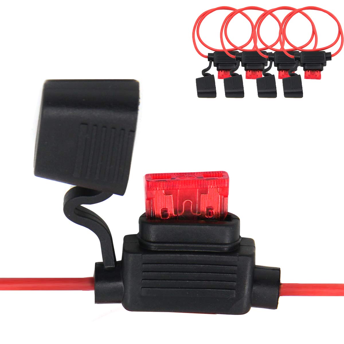 Snapklik.com : ZOOKOTO Inline Fuse Holder, ATC/ATO 16 AWG Gauge Copper ...