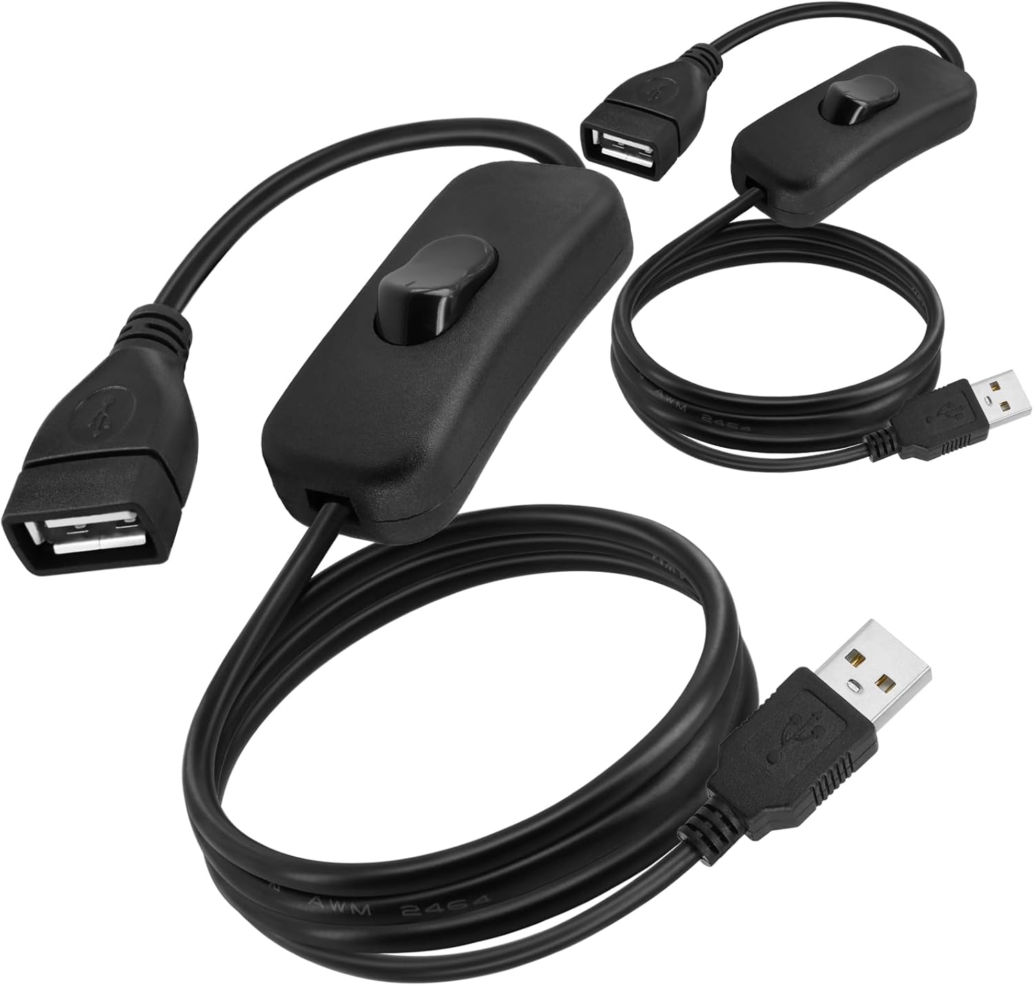 Amazon.com: 2 Pack USB Power Switch Cable, BENACES 3FT USB Male to ...