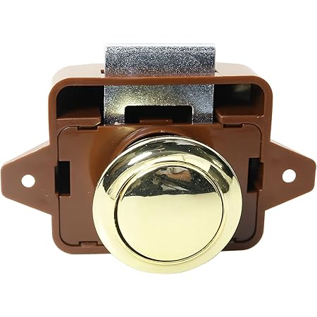 SQXBK Keyless Push Button Catch Door Knob Lock Push Button Catch Lock ...
